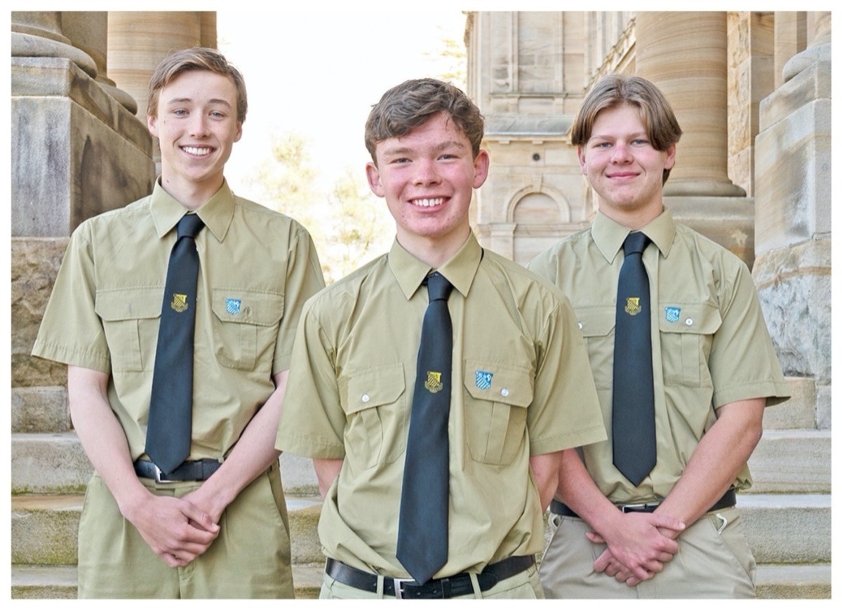 Pictured L-R: Vice-Captain (Boarding Students) Xavier Graham, College ...